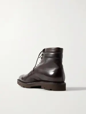 John Lobb Alder Burnished-leather Boots - Brown