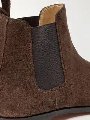 John Lobb Lawry Suede Chelsea Boots - Brown
