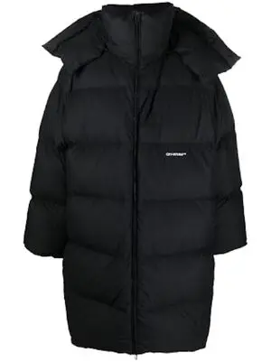 Off-White Logo-print Puffer Coat