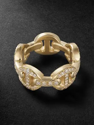 Hoorsenbuhs Dame Classic Tri-link 18-karat Diamond Ring