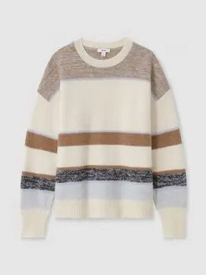 REISS Willow Wool-cashmere Striped Jumper