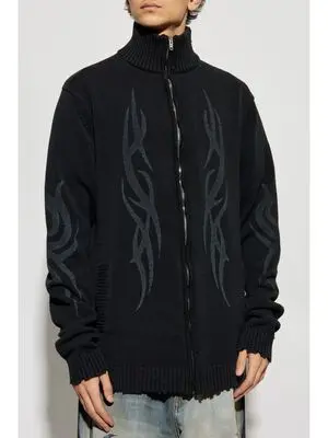 Buy Balenciaga Y2k Zip-up Cardigan - Black At 29% Off | Editorialist