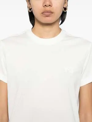 Y3 Logo-print Cotton T-shirt - White