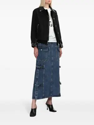 3.1 Phillip Lim Denim Cargo Midi Skirt