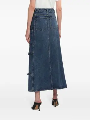 3.1 Phillip Lim Denim Cargo Midi Skirt