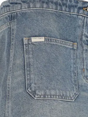 COURREGES Logo-embroidered Mini Skirt