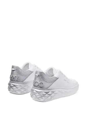 JIMMY CHOO Diamond Maxi Leather Low-top Sneakers