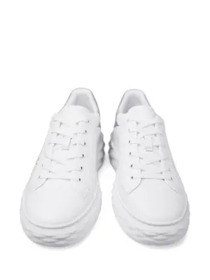 JIMMY CHOO Diamond Maxi Leather Low-top Sneakers