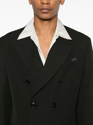 Martine Rose Double-breasted Pinstripe Jacket