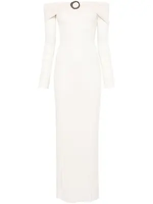 MANURI Amara Buckle Dress - White