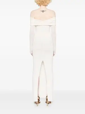MANURI Amara Buckle Dress - White
