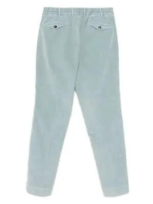 DELL'OGLIO Corduroy Tapered Trousers - Blue