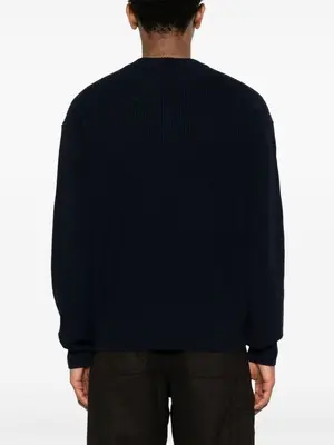Maison Kitsuné Bold Fox Head-patch Ribbed Sweater