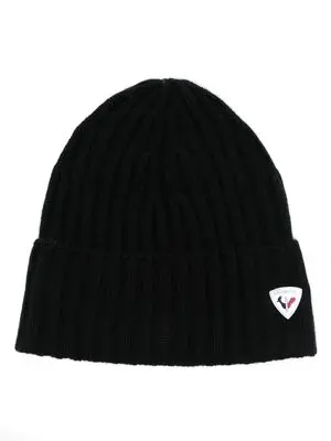 Rossignol Logo-plaque Cashmere Beanie - Black