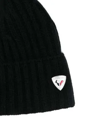 Rossignol Logo-plaque Cashmere Beanie - Black