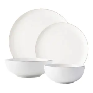 JULISKA Puro Coupe 4 Piece Dinnerware Place Setting - Whitewash