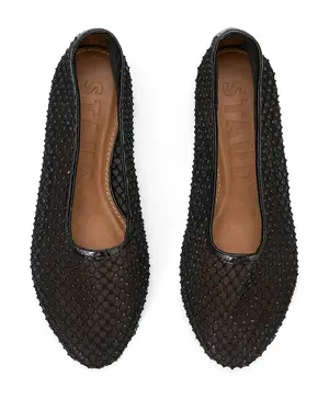 Staud Alba Ballet Flats - Black