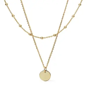 ANA LUISA Willow Coin Necklace Set - Gold