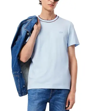 Lacoste Pima Cotton Logo Tee Light Blue