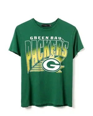 Junk Food Clothing Nfl Green Bay Packers Vintage Tee - Hunter