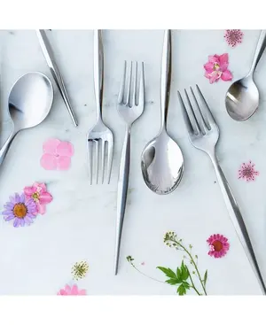 VIETRI Natura Satin Salad Fork