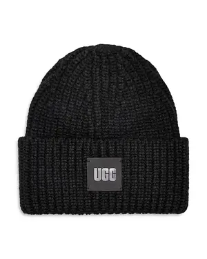 UGG Chunky Rib Knit Beanie - Black