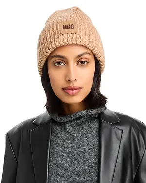 UGG Ugg Chunky Rib Knit Beanie Camel