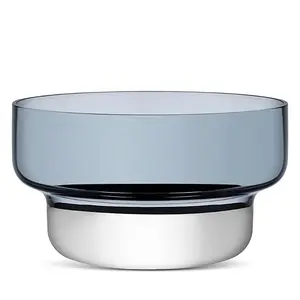 NUDE GLASS Small Contour Bowl, Steel Blue - No Color