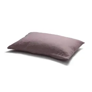PIGLET IN BED Linen Blend Pillowcase Pair - Elderberry