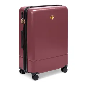 ROYCE & ROCKET The Castle Midsize 28" Expandable Luggage - Burgundy/cloud Pink