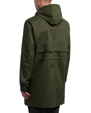 Hunter Downing Coated Cotton Hooded Rain Jacket - Hunter Green
