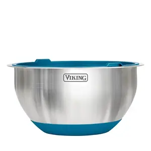 VIKING 10 Piece Stainless Steel Mixing Bowl Set - Teal