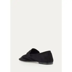 SOPHIQUE Essenziale Suede Penny Loafers - Black