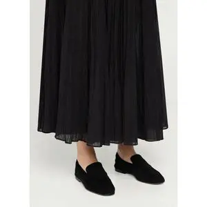 SOPHIQUE Essenziale Suede Penny Loafers - Black