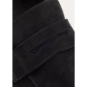 SOPHIQUE Essenziale Suede Penny Loafers - Black