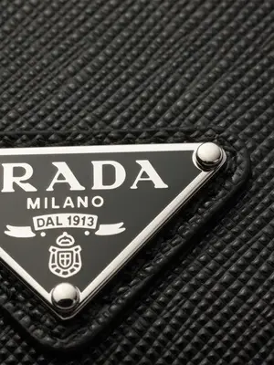 Prada Saffiano Leather Badge Holder