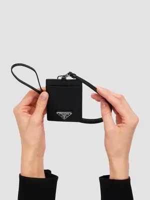 Prada Saffiano Leather Badge Holder