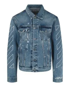 Off-White Diag Outline Denim Jacket