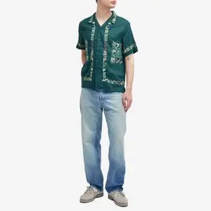 PERCIVAL Imported Embroidered Cuban Shirt