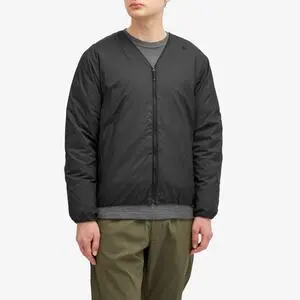 Goldwin V-Neck Zip Down Cardigan In Black - 70% Off | Editorialist