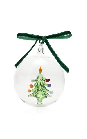 MODA DOMUS Handmade Glass Christmas Ornament - Multi