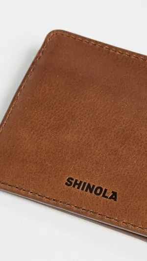 Shinola Leather Bifold Wallet - Tan
