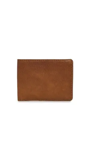 Shinola Leather Bifold Wallet - Tan