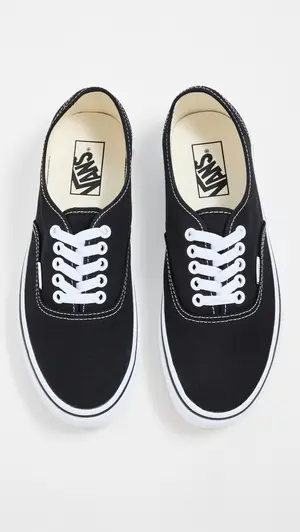 VANS Authentic Lace Up Sneakers - Black/white