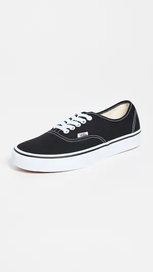 VANS Authentic Lace Up Sneakers - Black/white