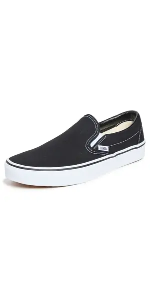 VANS Canvas Slip-on Sneakers - Black/white