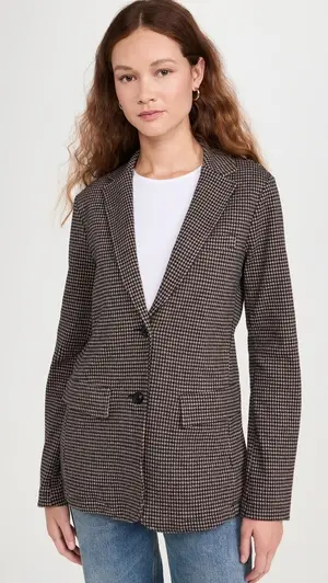 Faherty Brand Houndstooth Inlet Blazer