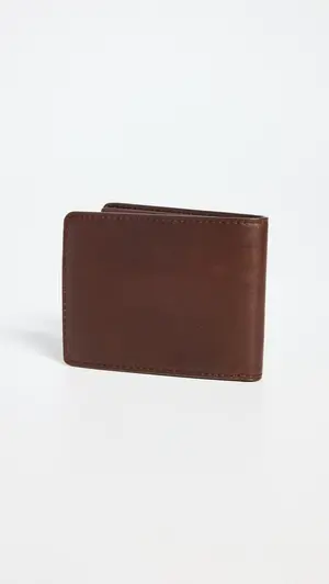 Shinola Leather Bifold Wallet - Medbrown