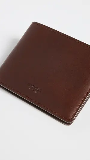 Shinola Leather Bifold Wallet - Medbrown