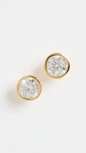 Shashi Bezel Stud Earrings